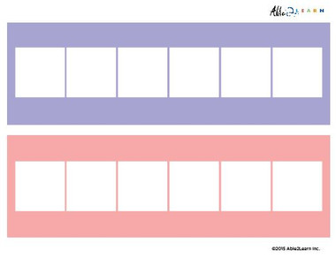 Blank Pecs Strip: 2 Squares: Aba Resources: