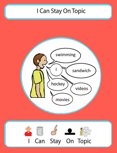 I Can Stay on Topic Social Story: Independent Life Skills