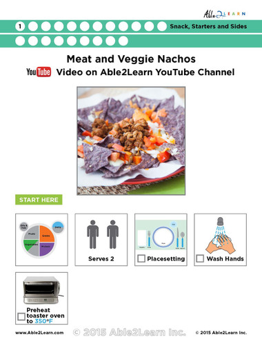 Nachos Meat and Veggies Visual Recipe Microwave