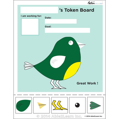 Bird Visual Token Board: ABA Resouces