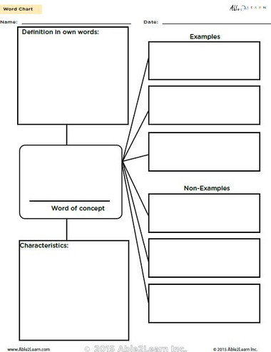 Word Chart - Able2learn Inc.