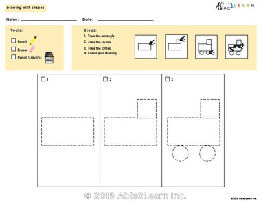 Drawing With Shapes - How to Draw a Toy Car - Able2learn Inc.