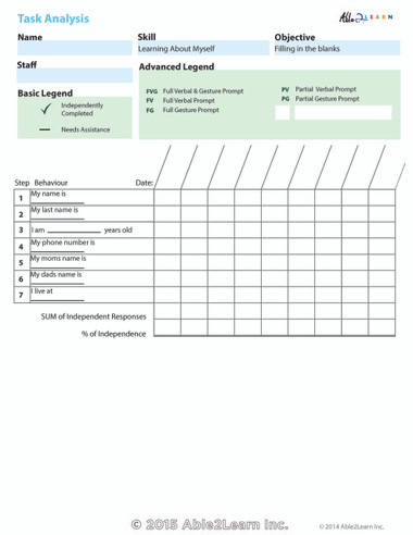 Learning About Myself Data Sheet: 1 Page: Free Teaching Resource