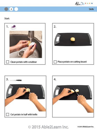 Cooking Skills - How to Cut English Muffins - Able2learn Inc.