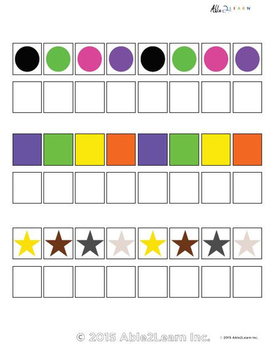 Learn To Do Patterns With Strips ABCDABCD: 8 PIeces: Free Teaching ...