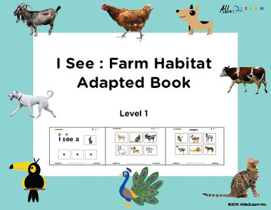 I See Adapted Book: Farm Animals: Science: Free Teaching Resource