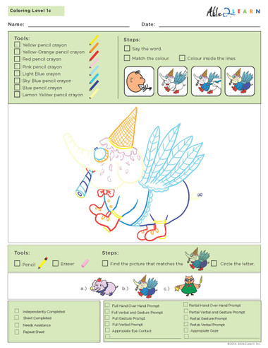 Guided Colouring Program: 8 Pages: Free Teaching Resources