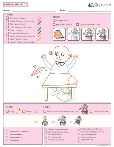 Guided Colouring Program: 8 Pages: Free Teaching Resources