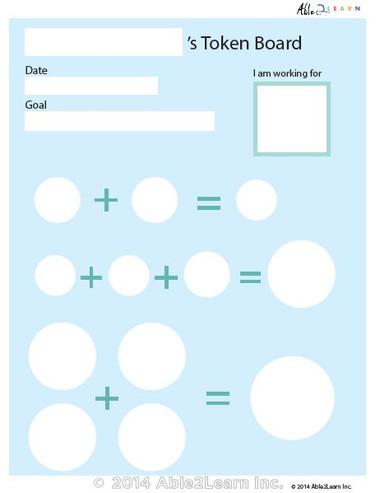 Money Token Boards: No Visual Support: Free Teaching Resources