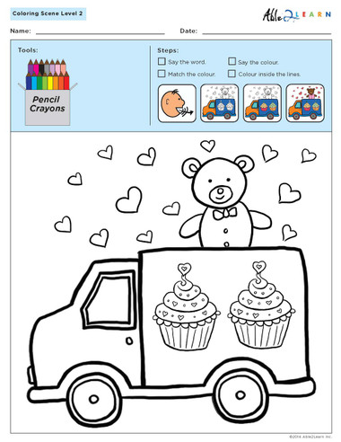Guided Colouring Program: 8 Pages: Free Teaching Resources