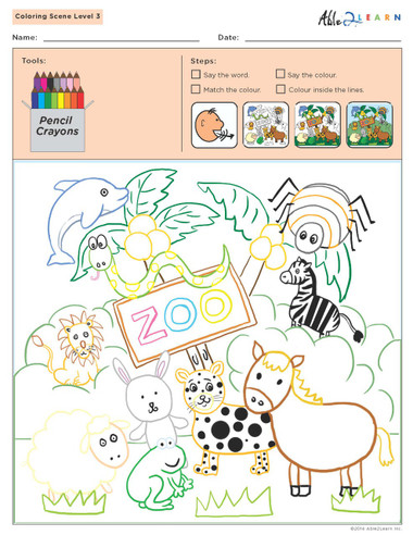 Guided Colouring Program: 8 Pages: Free Teaching Resources