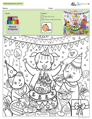 Guided Colouring Program: 8 Pages: Free Teaching Resources