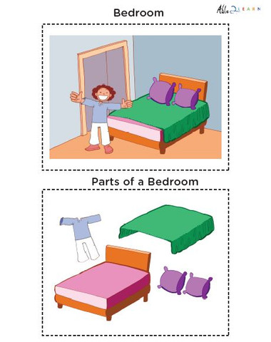 Learning Parts Of A Room: Free Teaching Resource