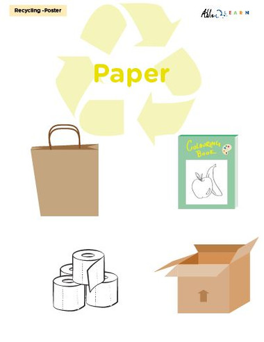 Free Recycling Paper Poster: Free Teaching Resources