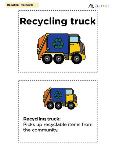 Recycling Flashcards Social Studies, Language Development, Earth Day ...