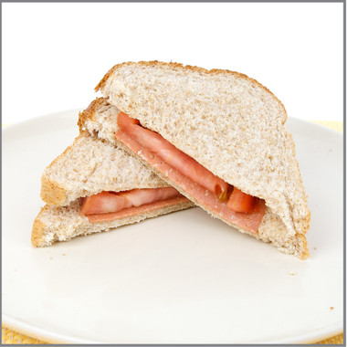 Lunch Meat & Tomato Sandwich Visual Recipe
