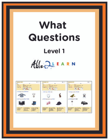 FREE ANSWER WHAT QUESTIONS WORKSHEET: COMPREHENSION & LANGUAGE ...