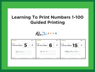 I SEE Matching Numbers 1-100 and Guided Printing Adapted Book : Free ...