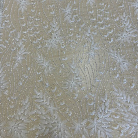 Fern Lace Fabric – Elegant Texture in One Timeless Color