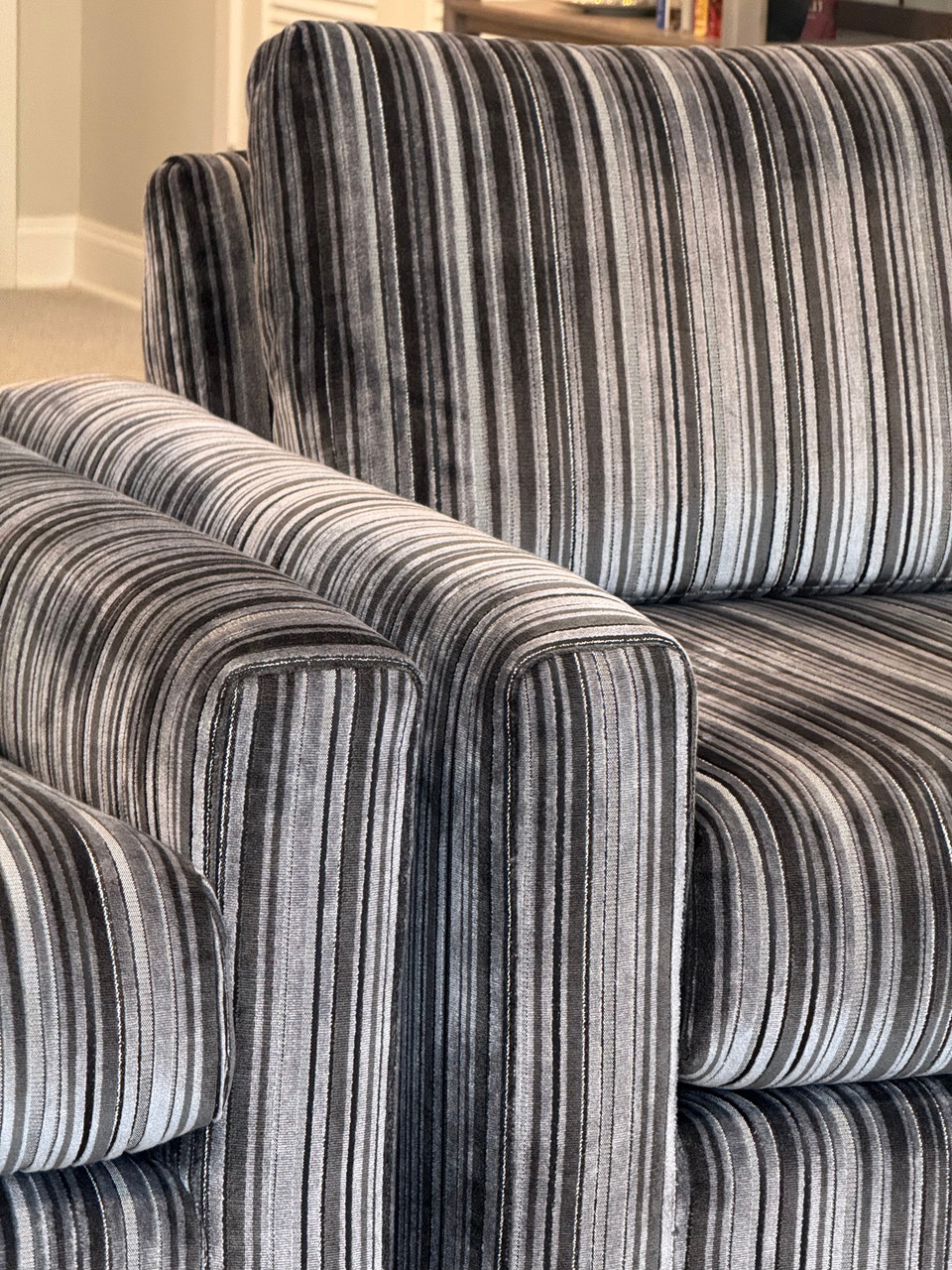 Stefan Stripe Velvet (4 colors) - Fishman's Fabrics
