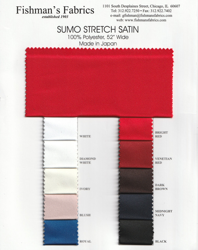Sumo Stretch Satin (10 colors) - Fishman's Fabrics