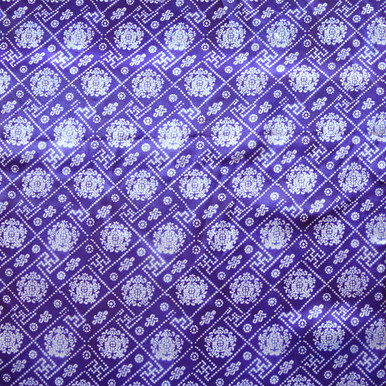 Sorrento Purple Geo-Floral (6622) - Fishman's Fabrics