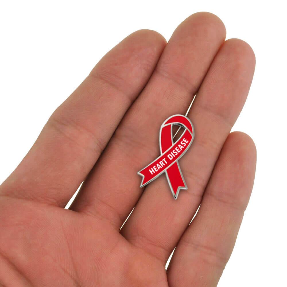 Awareness Ribbon Pin - Heart Disease | PinMart