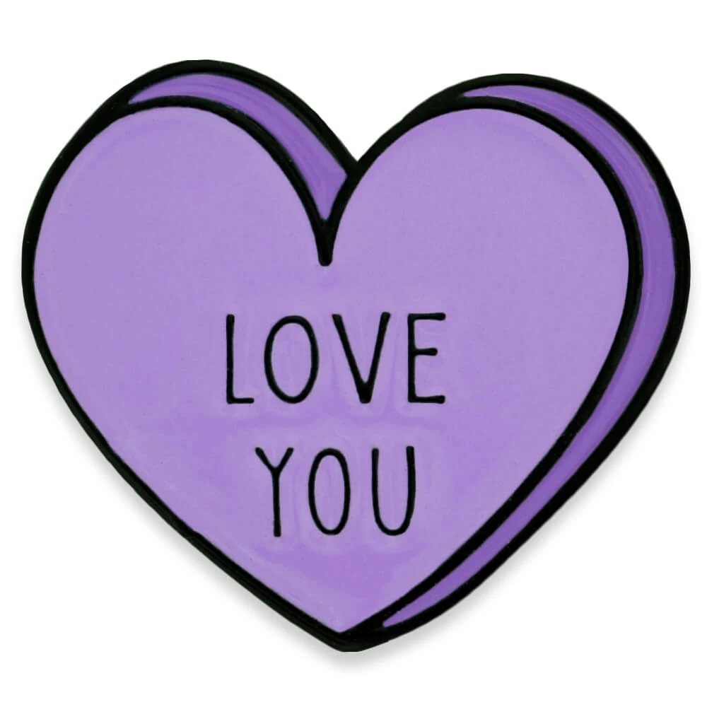 Love You Candy Heart Pin | PinMart