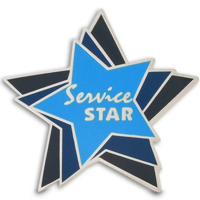 Service Star Card and Pin | PinMart
