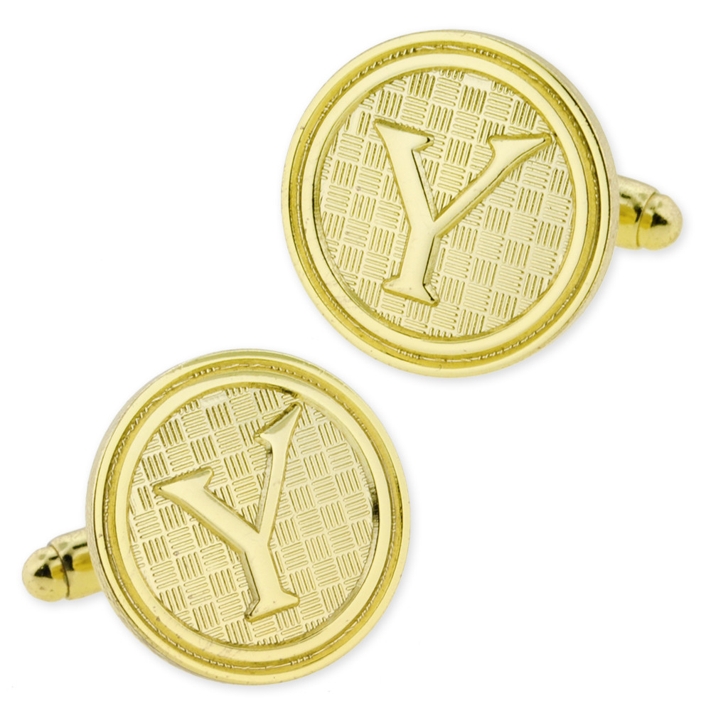 Letter Y Cufflink Set - PinMart