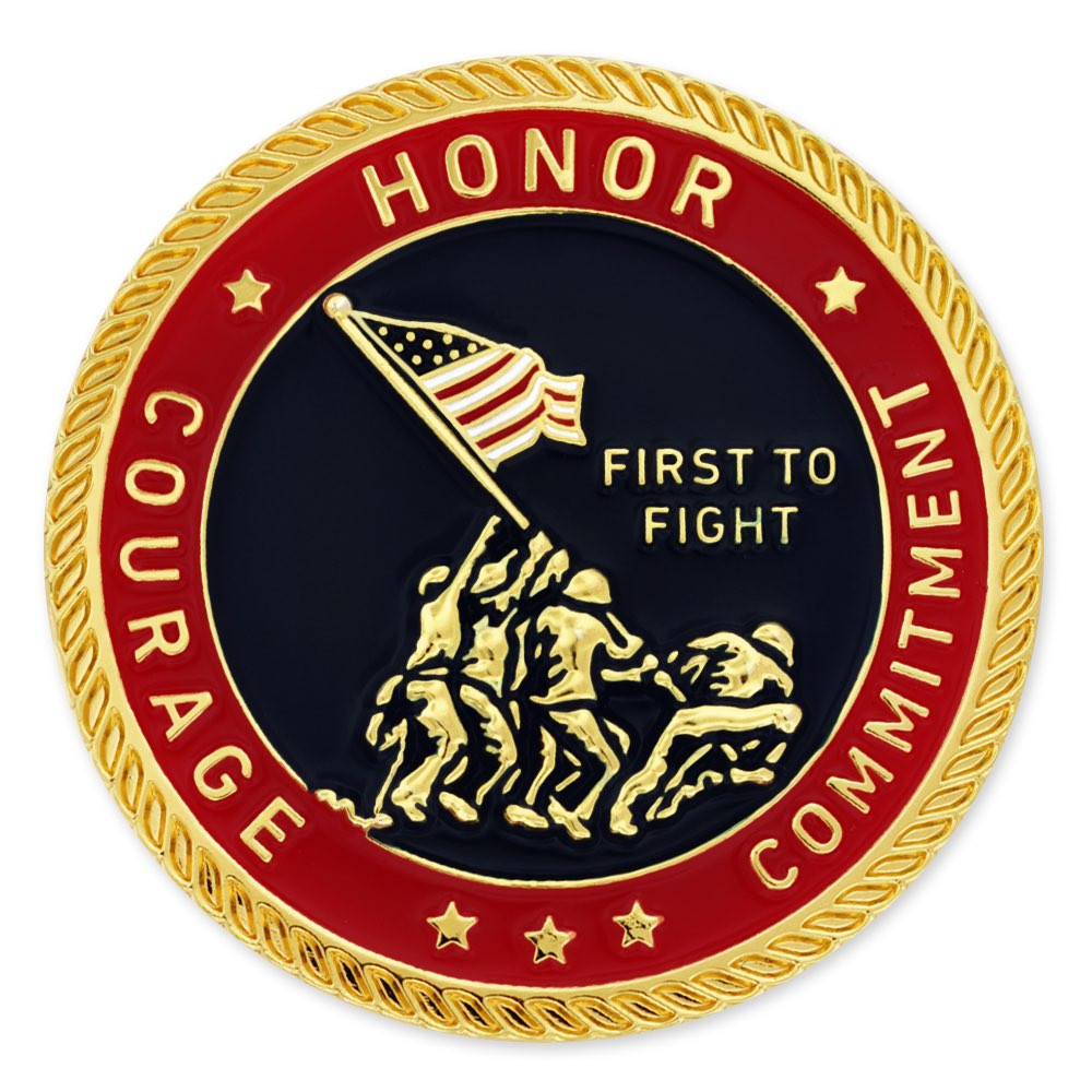 Officially Licensed U.S.M.C. 3D Challenge Coin | PinMart