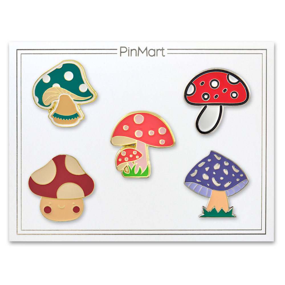 Double Mushroom Pin - PinMart