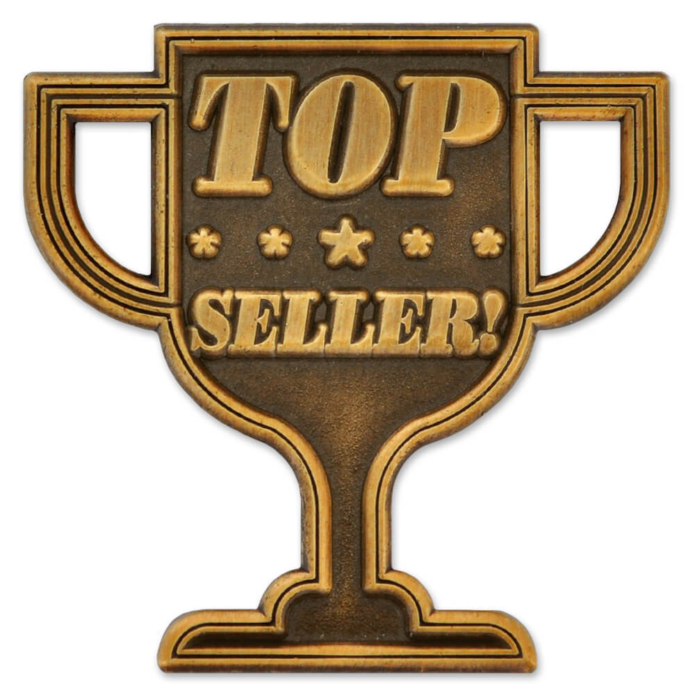 Top Seller Trophy Pin | PinMart