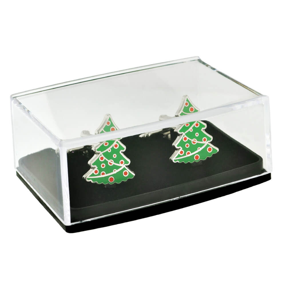Christmas Tree Cufflink Set - PinMart