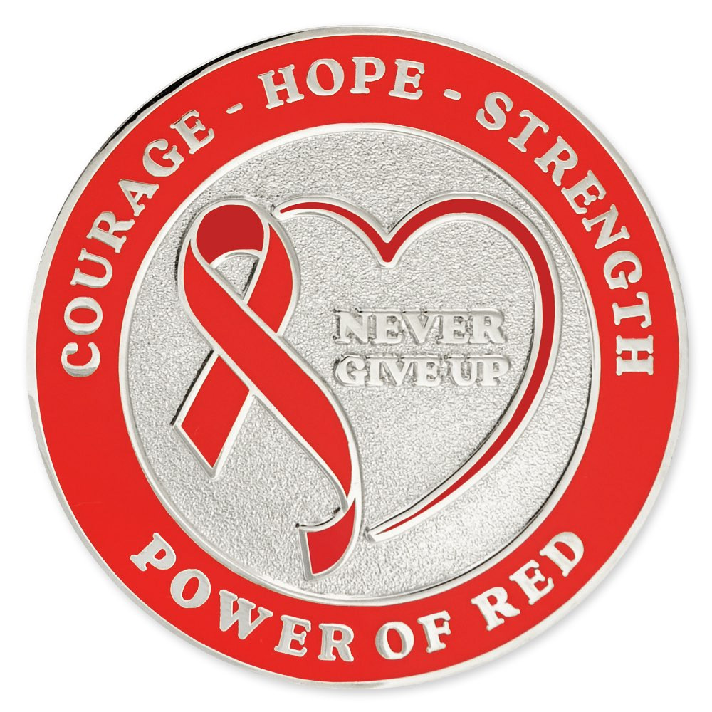 Red Ribbon Large Ball Marker - PinMart