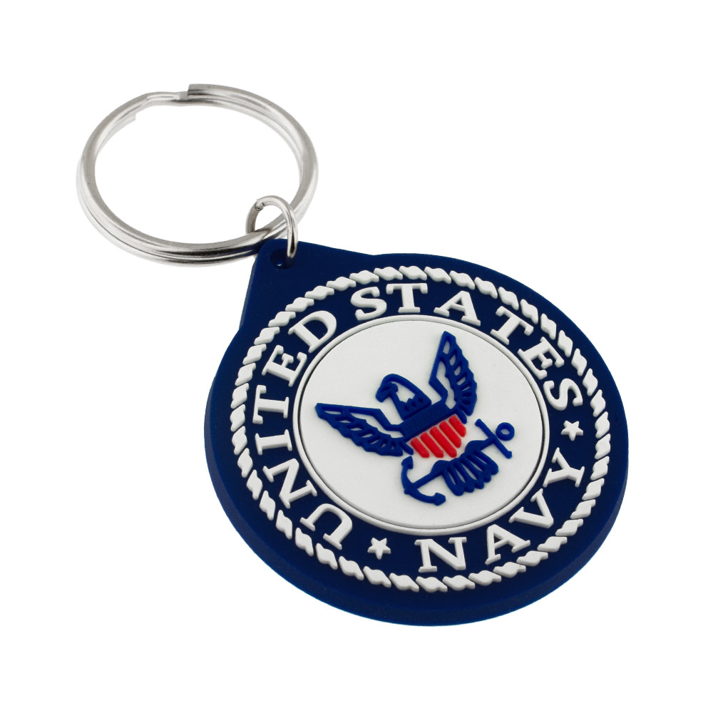 Officially Licensed U.S. Navy PVC Keychain | PinMart