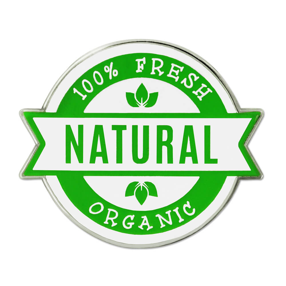 Organic And Natural Pin | PinMart