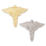 Engravable Caduceus Heart Pin | PinMart