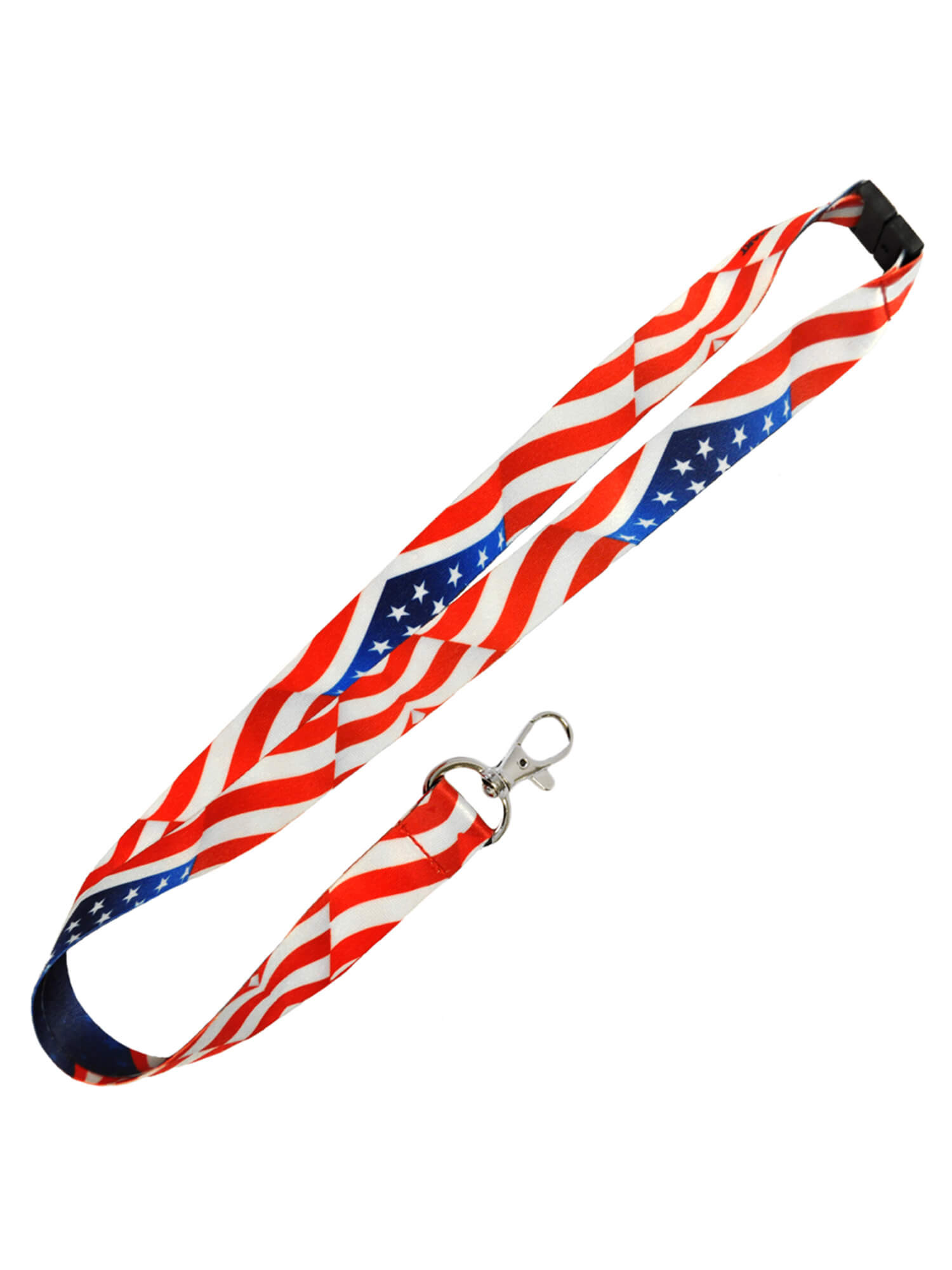 Waving American Flag Lanyard | PinMart