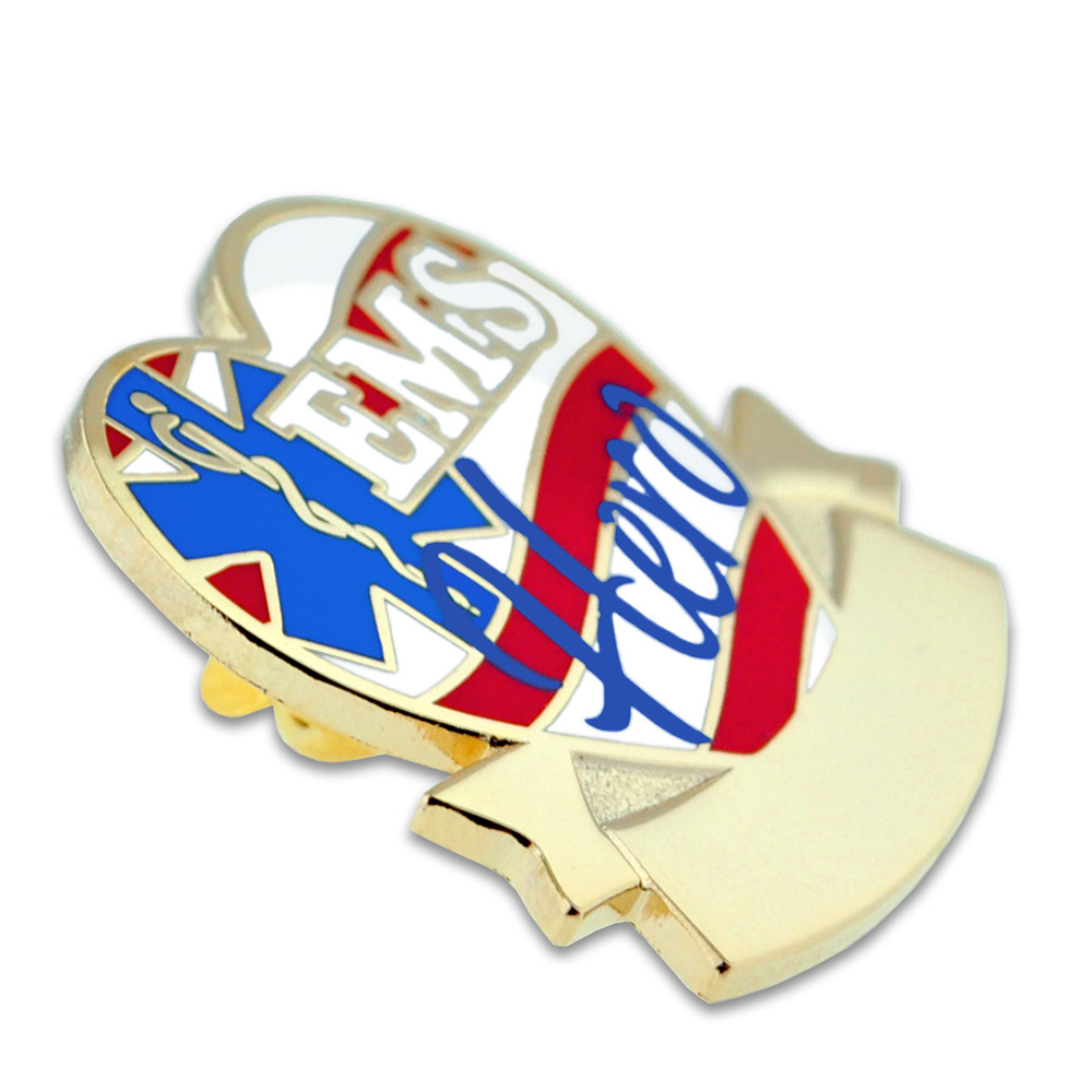 Engravable EMS Hero Pin | PinMart