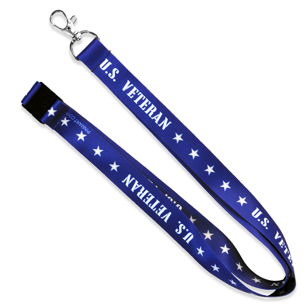 U. S. Veteran Lanyard Blue | PinMart