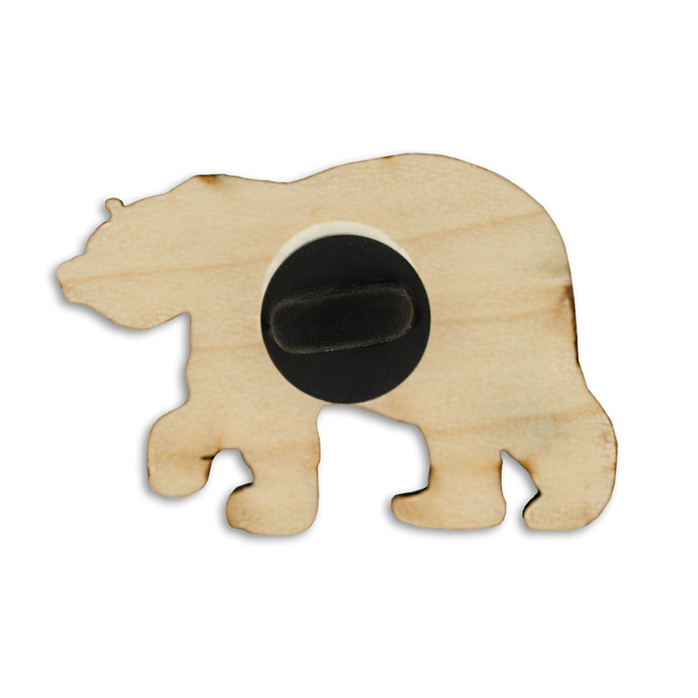 Explore Bear Wood Pin Pinmart