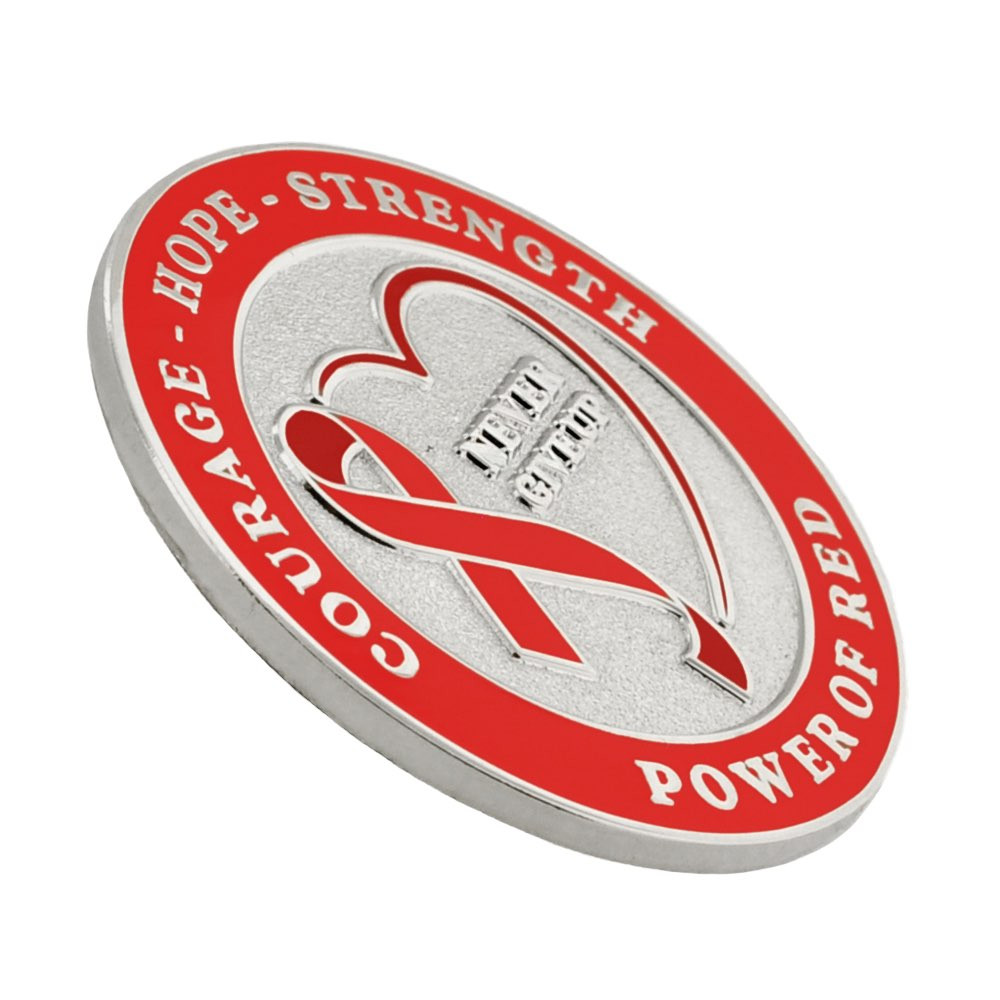 Red Ribbon Large Ball Marker - PinMart