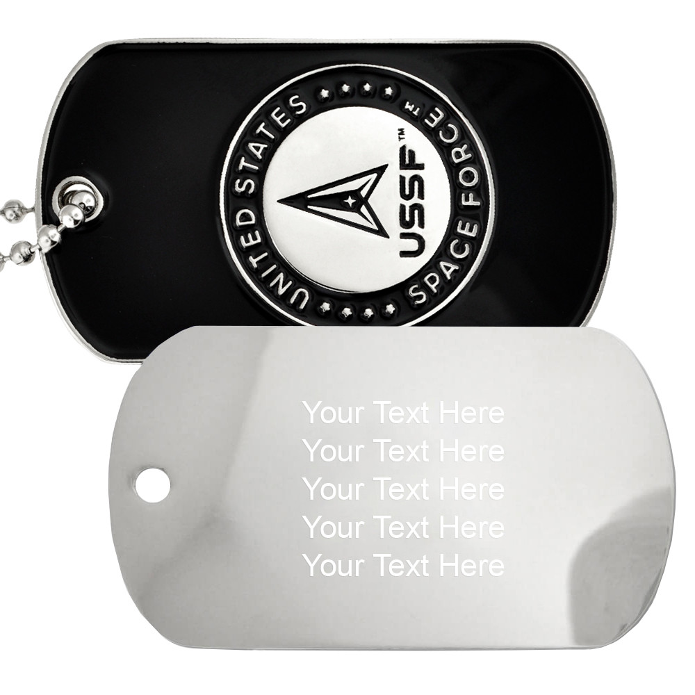 Licensed Engravable U.S. Space Force Dog Tag | PinMart