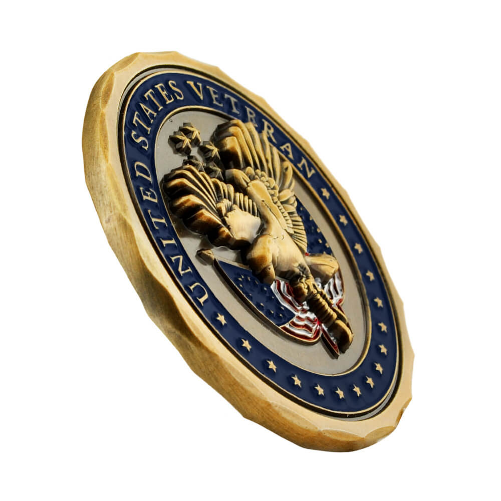 United States Veteran 3D Challenge Coin | PinMart