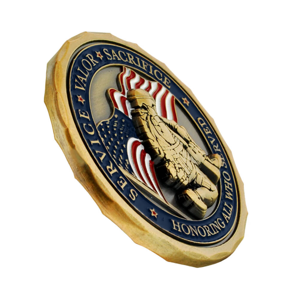 United States Veteran 3D Challenge Coin | PinMart