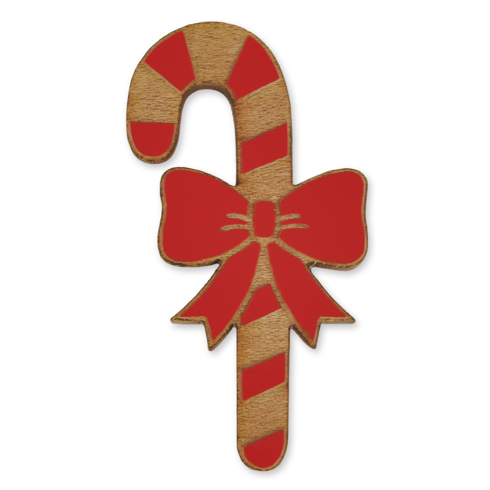Red Wood Candy Cane Pin - PinMart