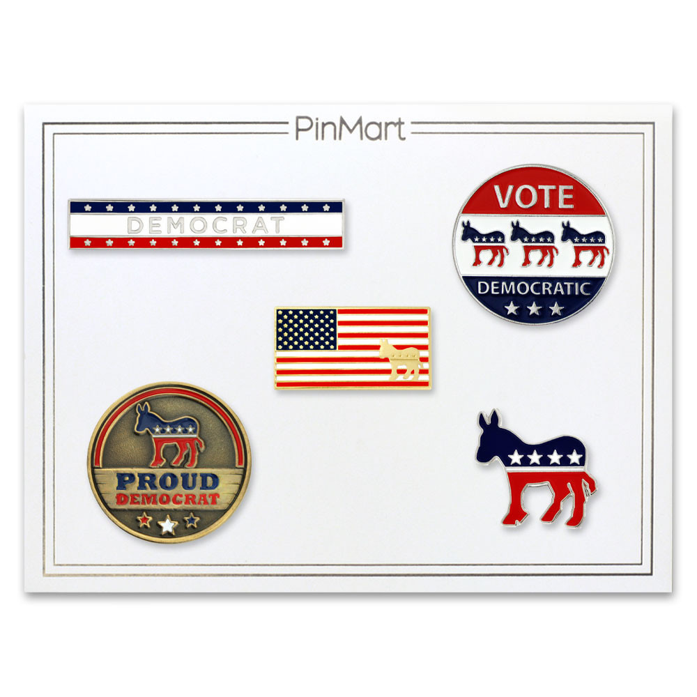 Vote Democratic Pin | PinMart