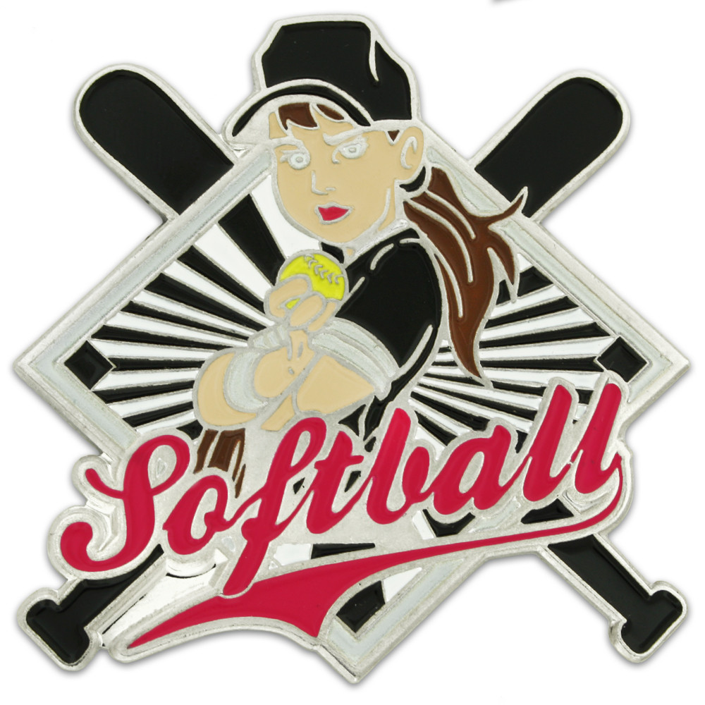 Softball - Girl Player Pin | PinMart