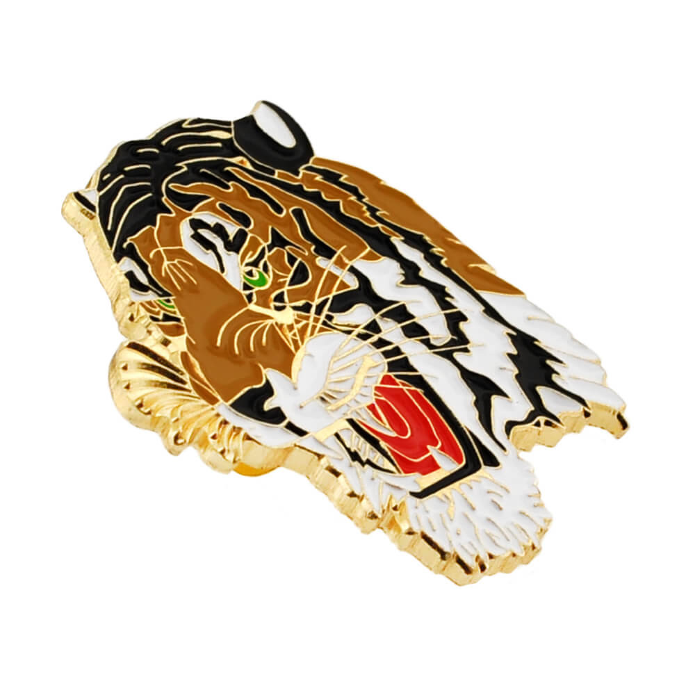 Mascot Tiger Colored Lapel Pin | PinMart